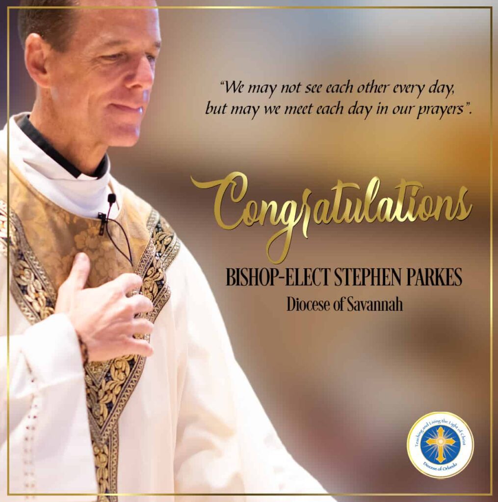 Father Stephen Parkes is appointed 15th bishop of Savannah – Diocese of ...